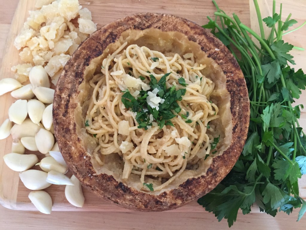 Pasta in a Cheese Wheel Recipe!